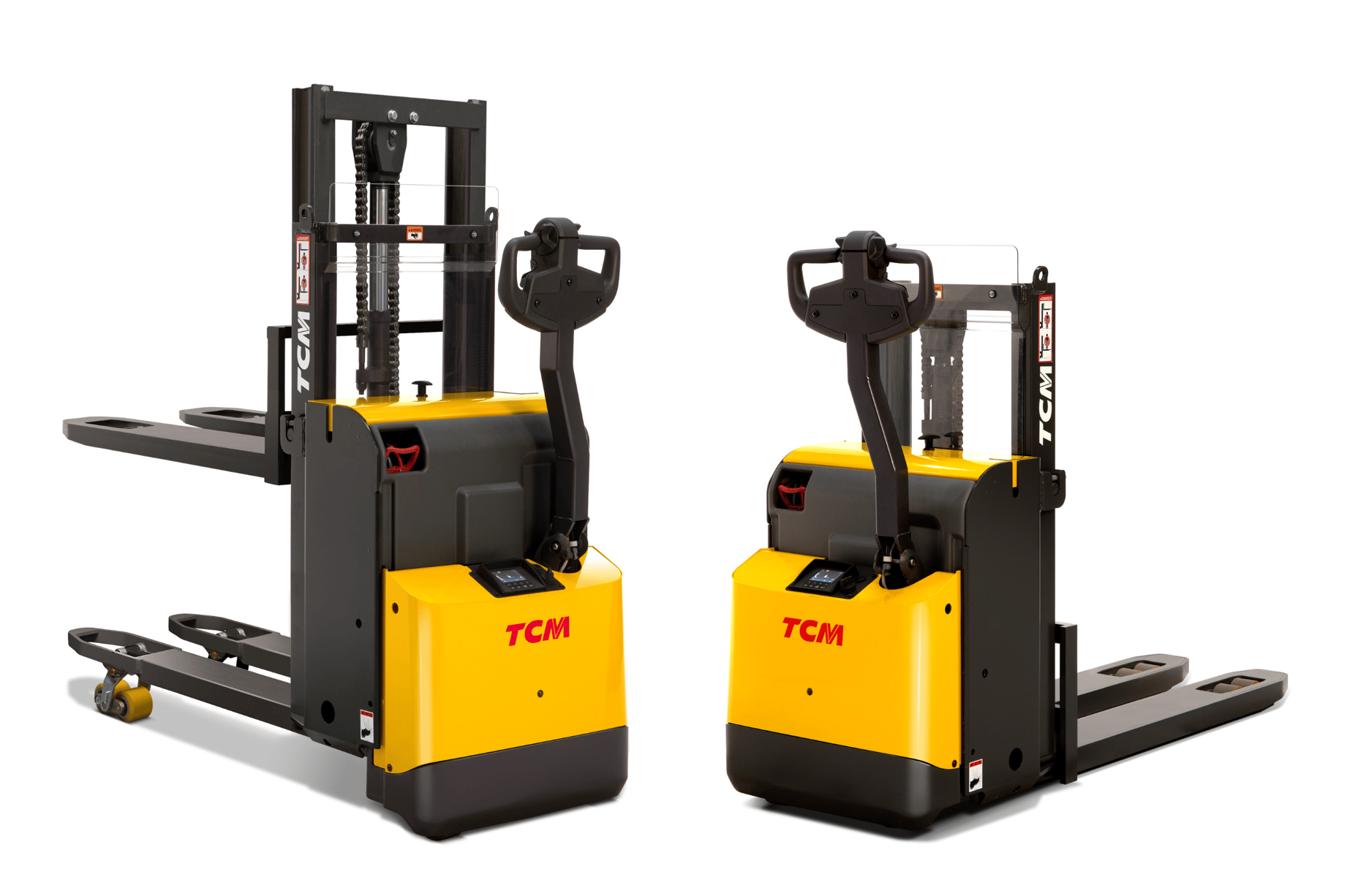 TCM Compact Pedestrian Pallet Stacker Trucks: SPL12-N2 & SPD12-N2 | TCM