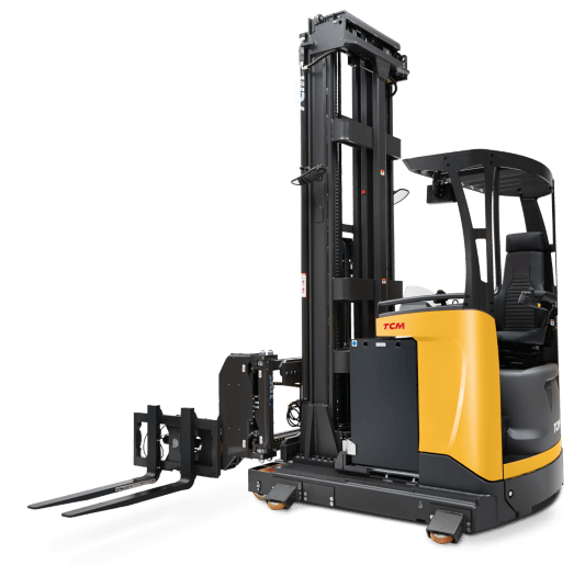 RTS Swivel Narrow Aisle Reach Truck | Slim Profile And Rotating Forks